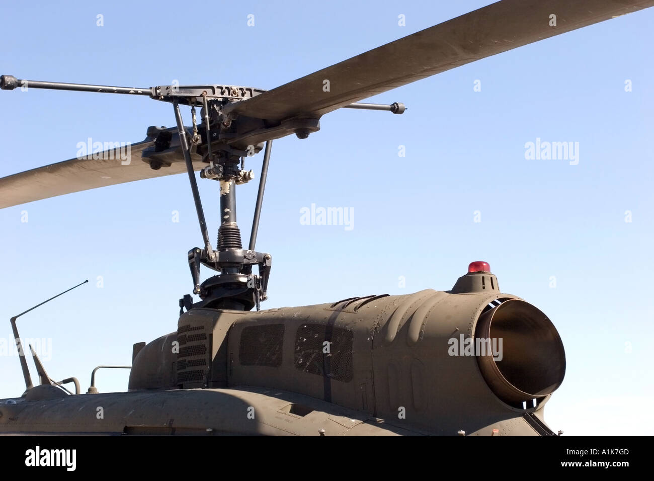 Helicopter rotor and engine Stock Photo - Alamy