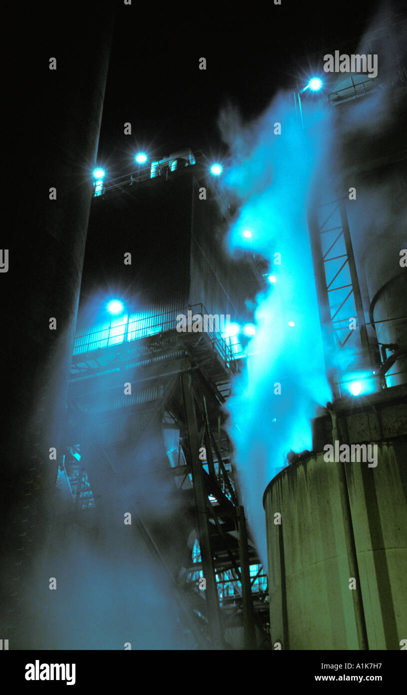 steam surrounding drilling rig used to access geothermal steam under ...