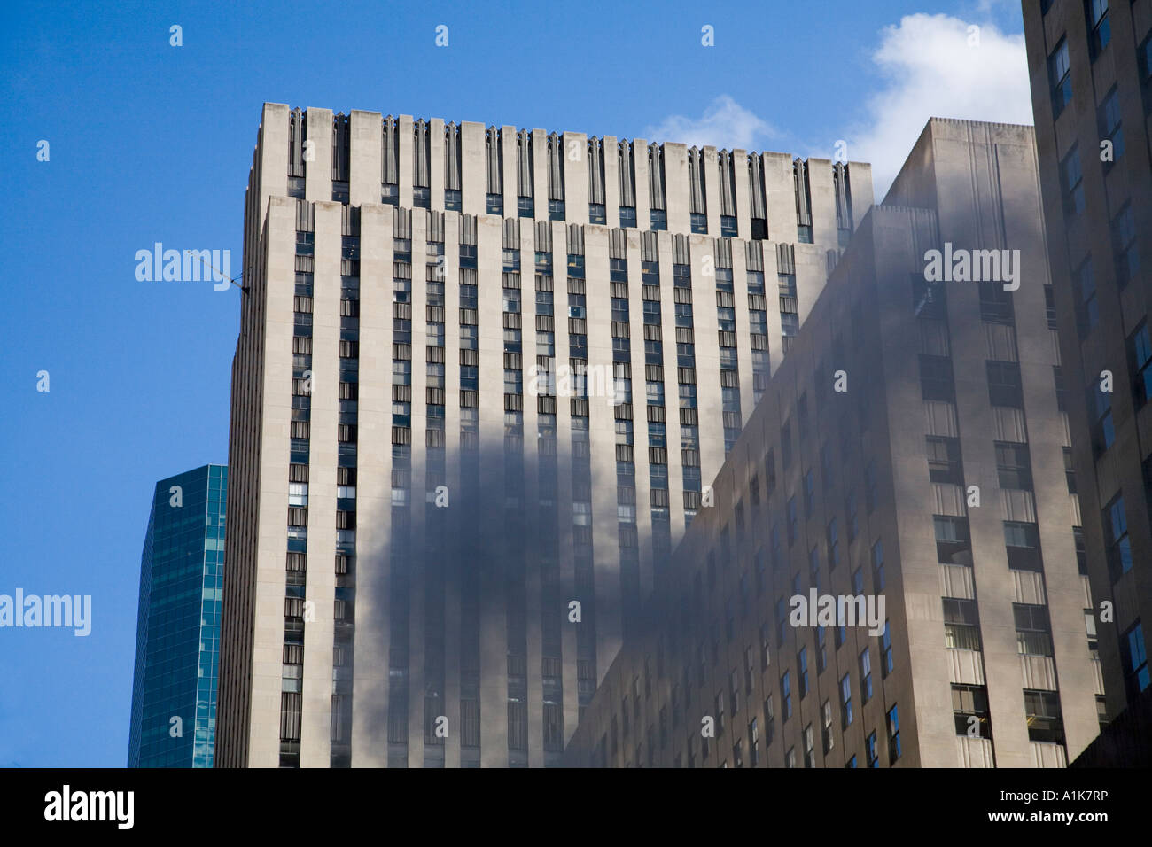 Smoke Mid town Manhattan New York City United States of America Stock ...