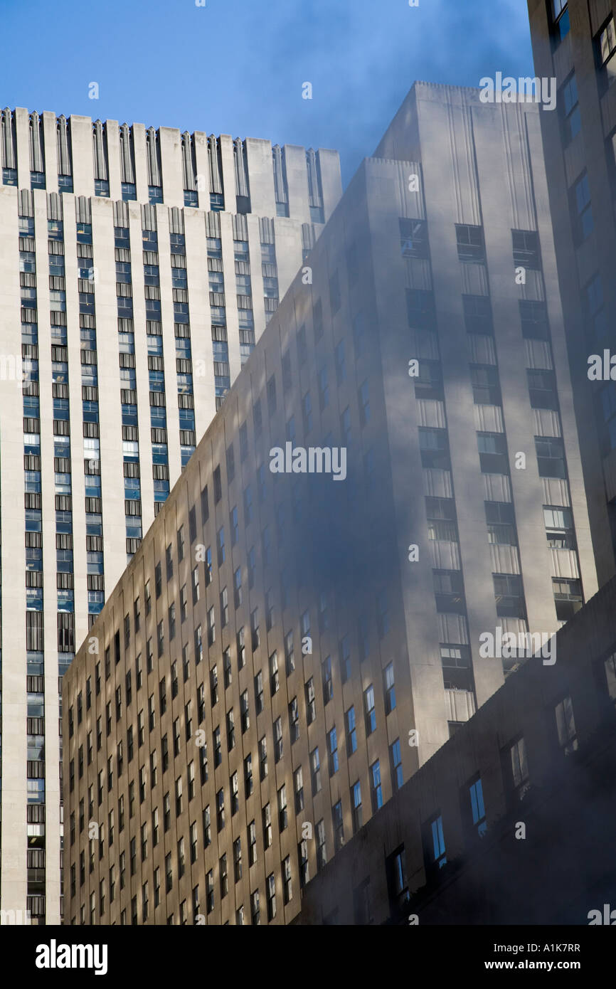 Smoke Mid town Manhattan New York City United States of America Stock ...