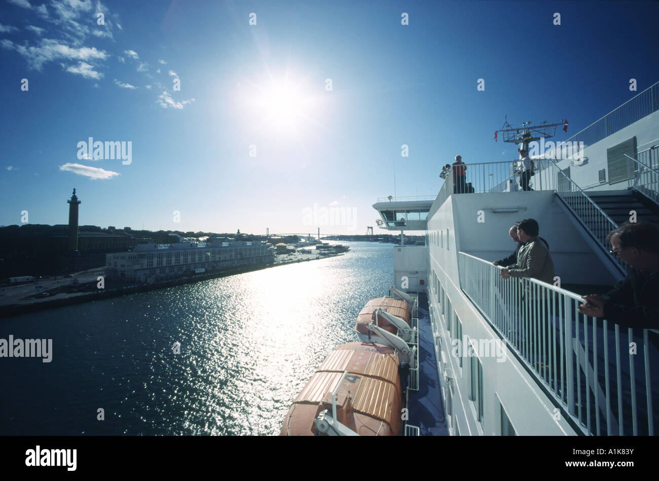 Ferry from Denmark to Sweden Stock Photo - Alamy
