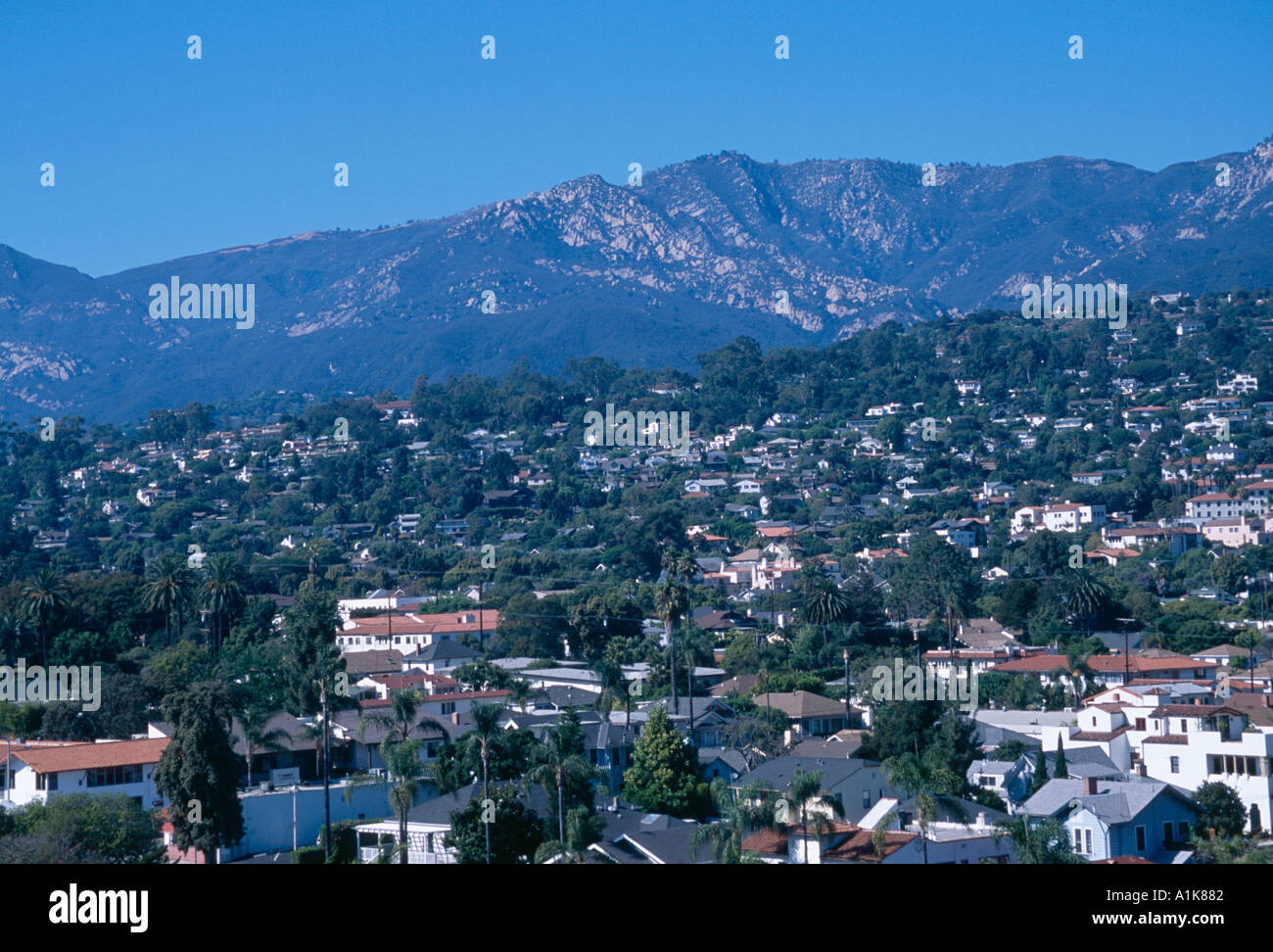 View of Santa Barbara from Santa Barbara Courthouse Tower Santa Barbara ...