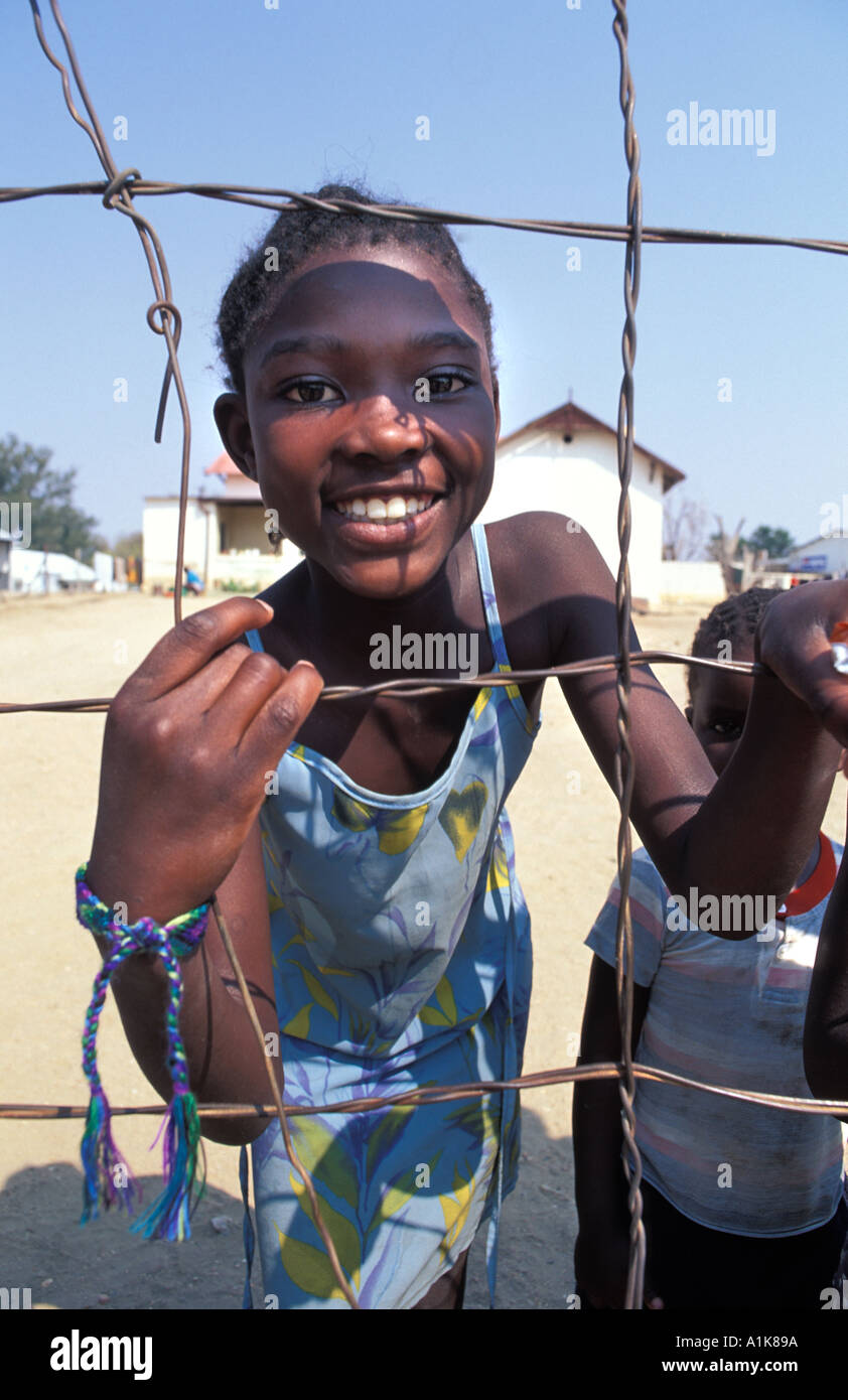 Friendly Herero girl poses for a photo MaHerero Day festival Okahandja ...