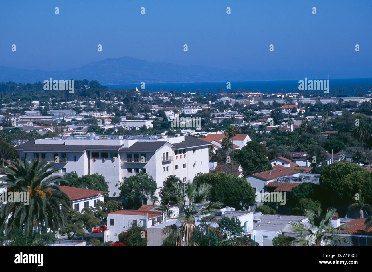 View of Santa Barbara from Santa Barbara Courthouse Tower Santa Barbara ...