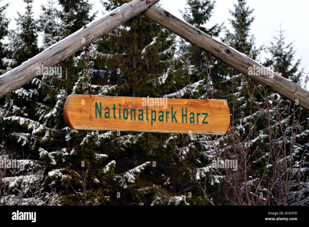 Harz Sign nationalpark Stock Photo - Alamy