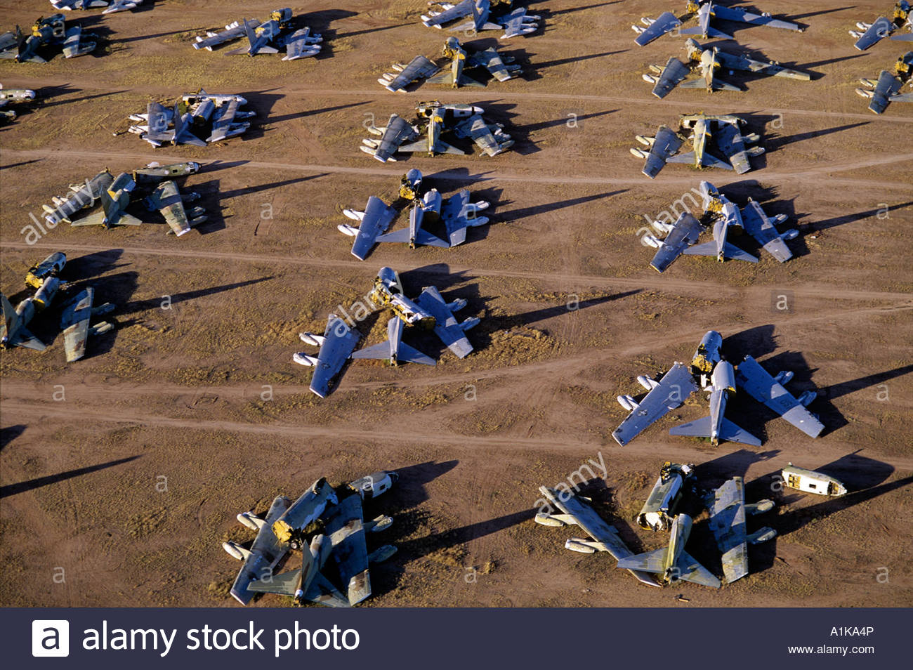 B-52 Bombers chopped up for scrap at the Airplane Graveyard Davis Stock ...