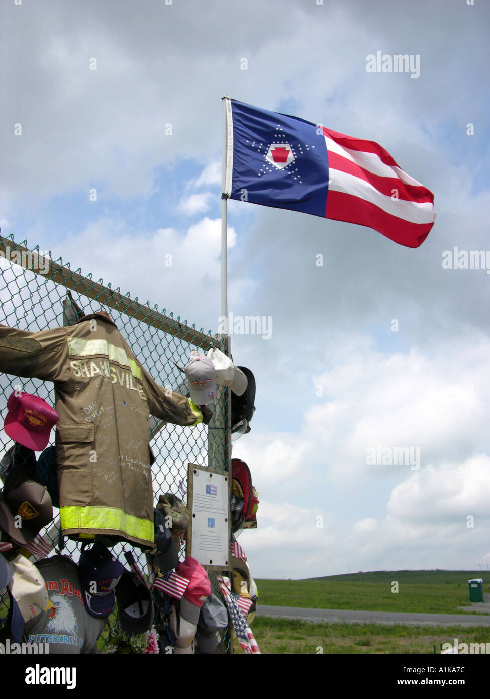 Crash site of flight 93 the air plane that was high jacked on 911 and ...