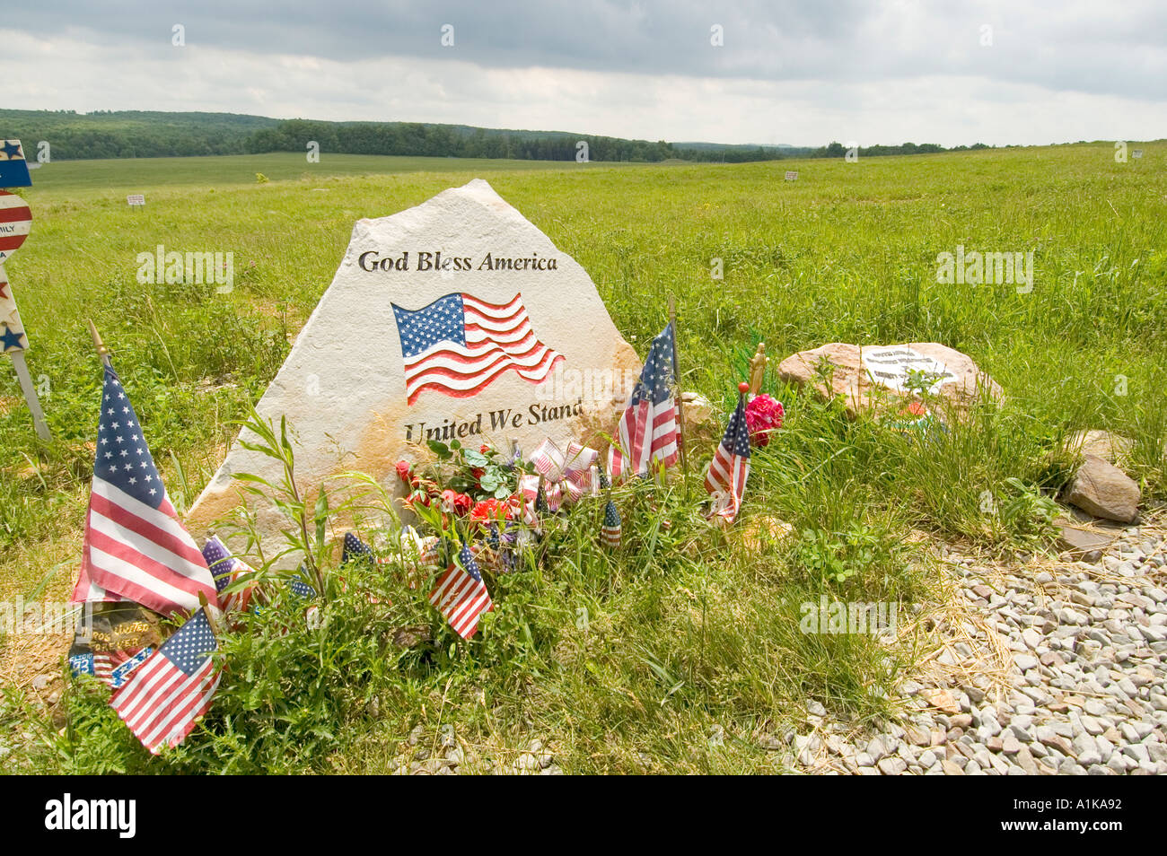Crash site of flight 93 the air plane that was high jacked hijacked on ...