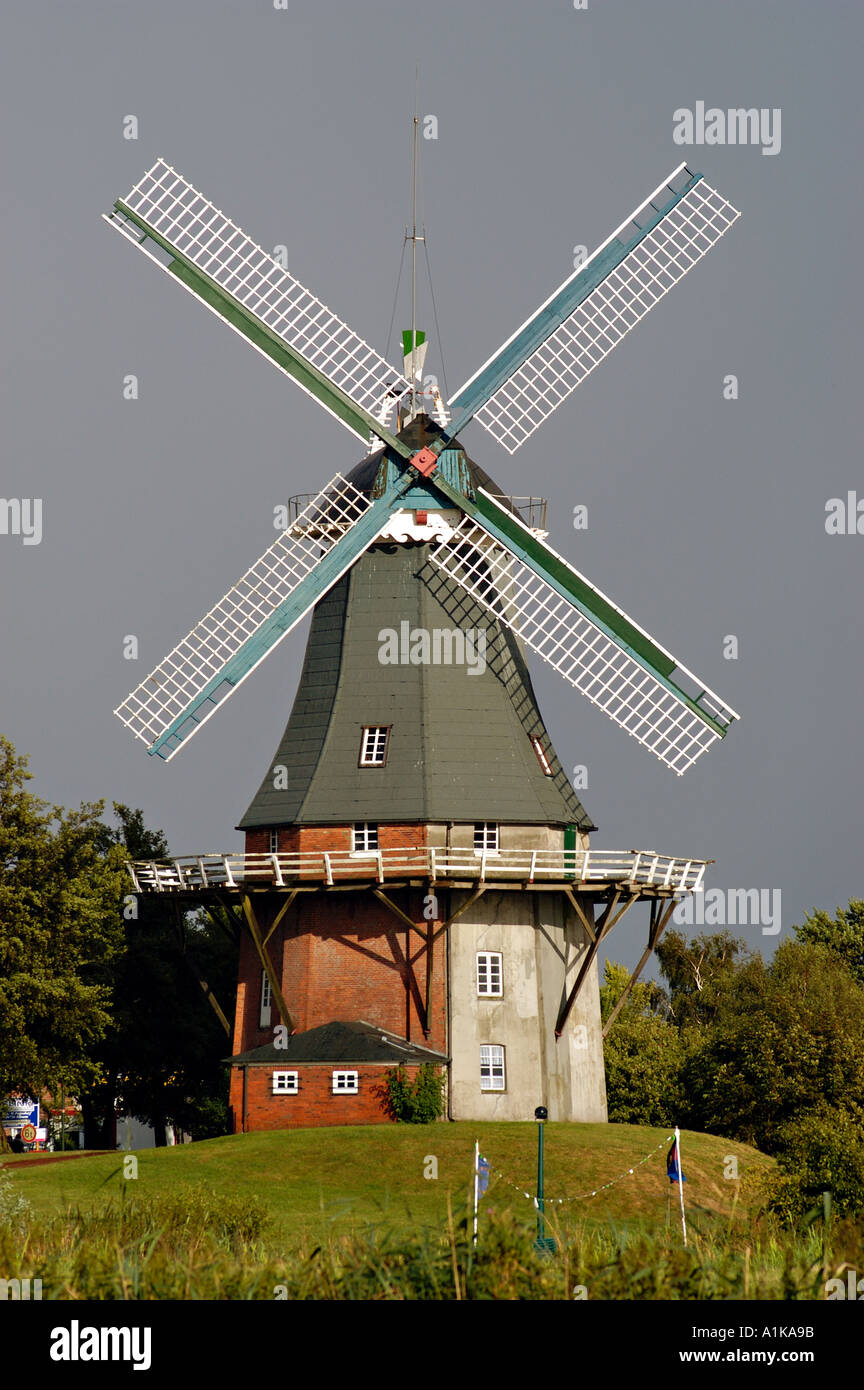 Historic windmill in Greetsiel Ostfriesland Stock Photo - Alamy