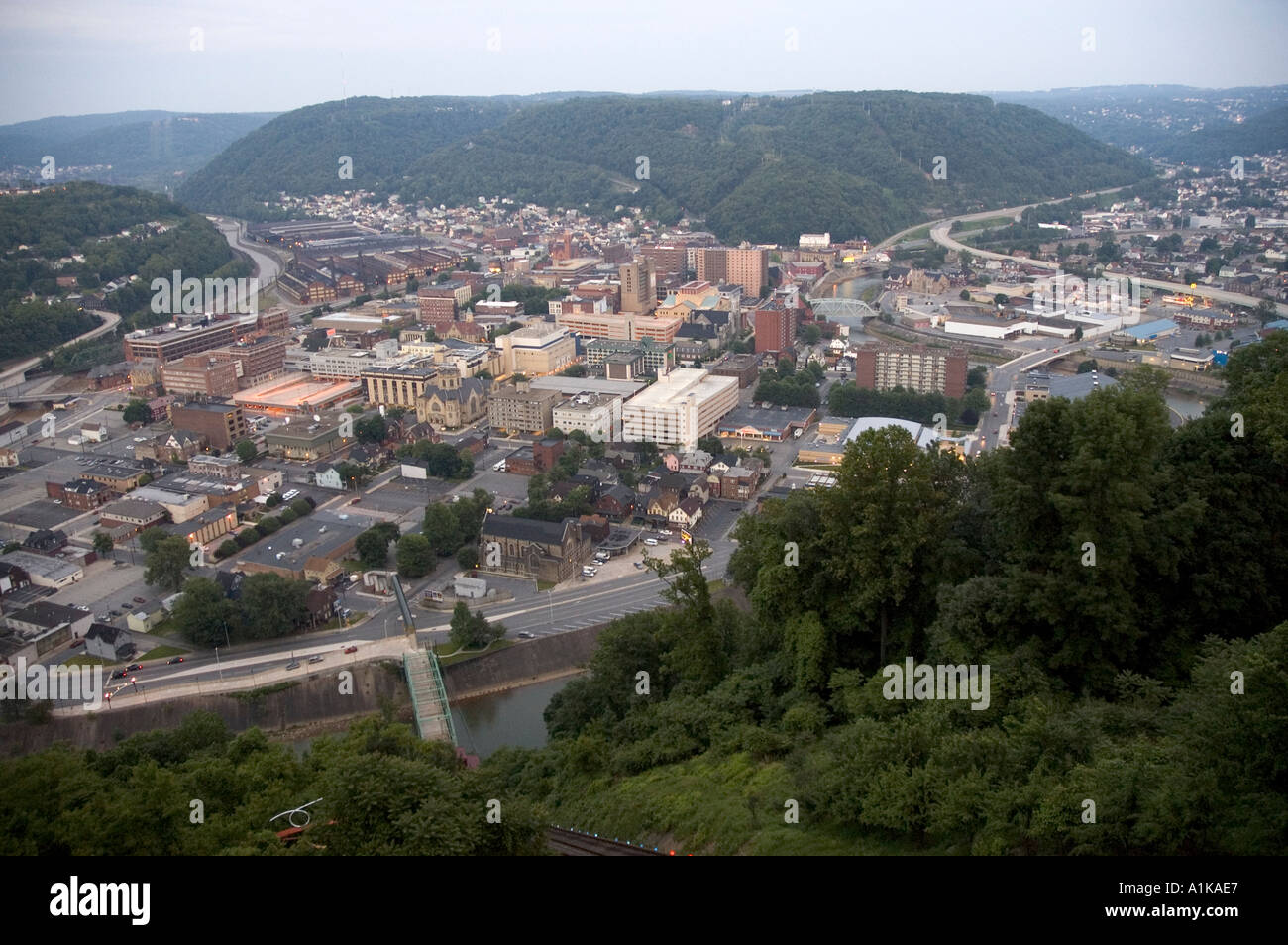 Johnstown PA Pennsylvania site of devastating flood of 1889 Stock Photo ...