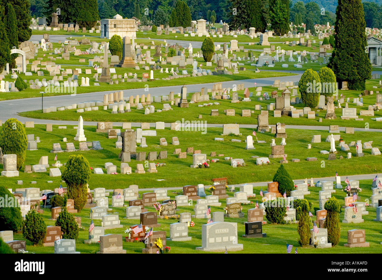 Johnstown cemetery site of the burial of many unknown dead from the ...