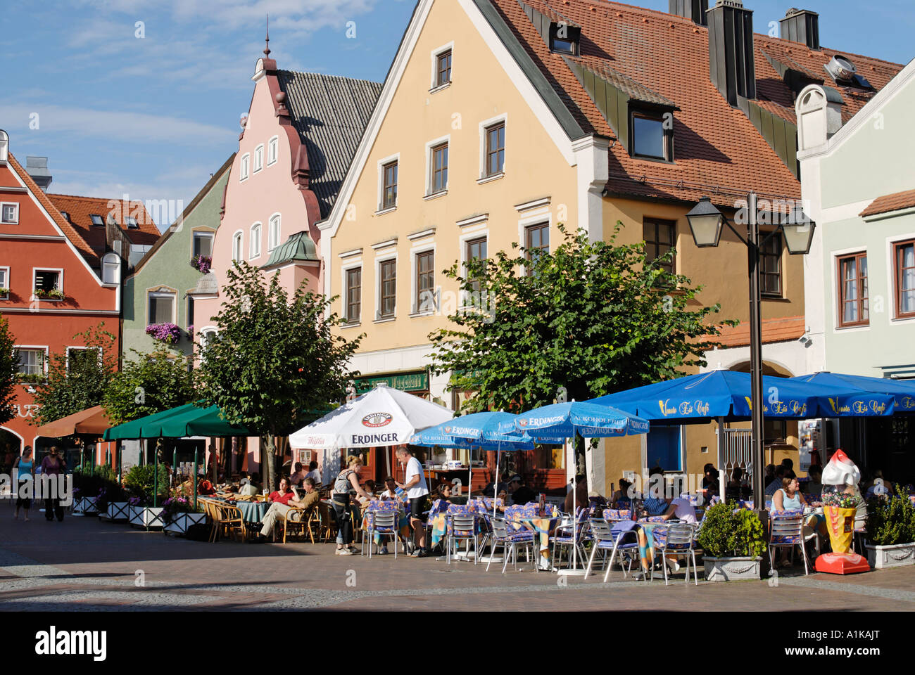 Erding Upper Bavaria Germany Kleiner Platz Stock Photo - Alamy