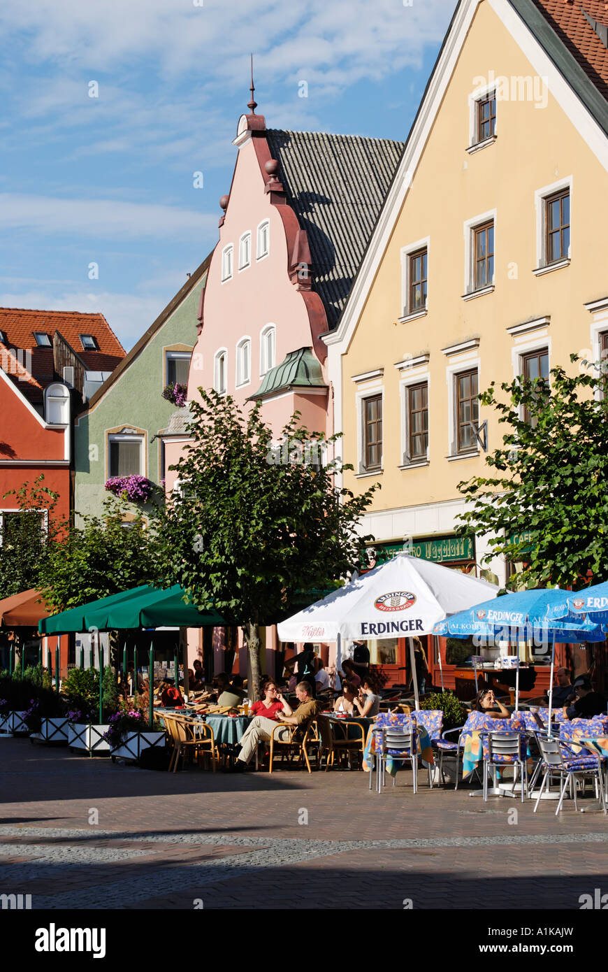 Erding Upper Bavaria Germany Kleiner Platz Stock Photo - Alamy