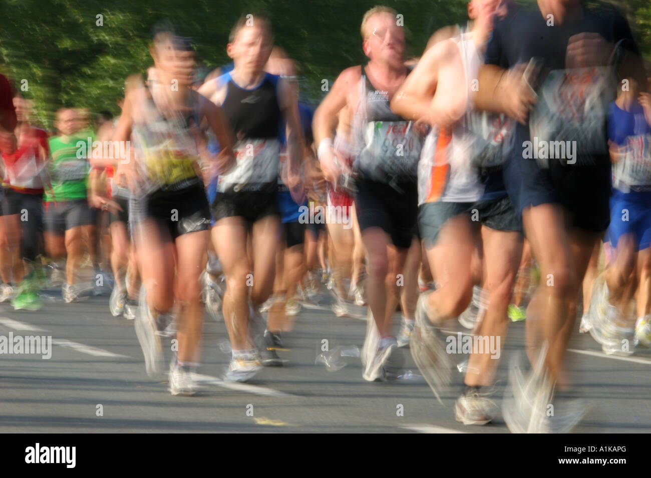 Runners at Marathon Stock Photo - Alamy