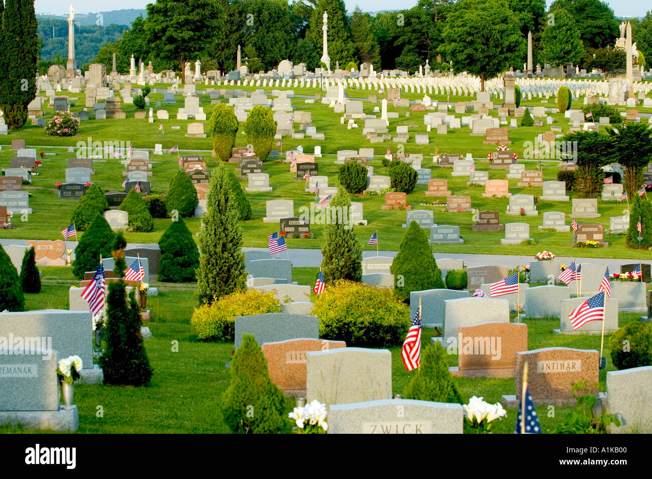 Johnstown cemetery site of the burial of many unknown dead from the ...