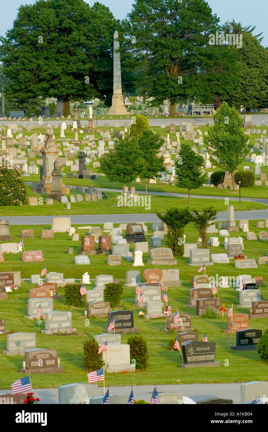 Johnstown cemetery site of the burial of many unknown dead from the ...