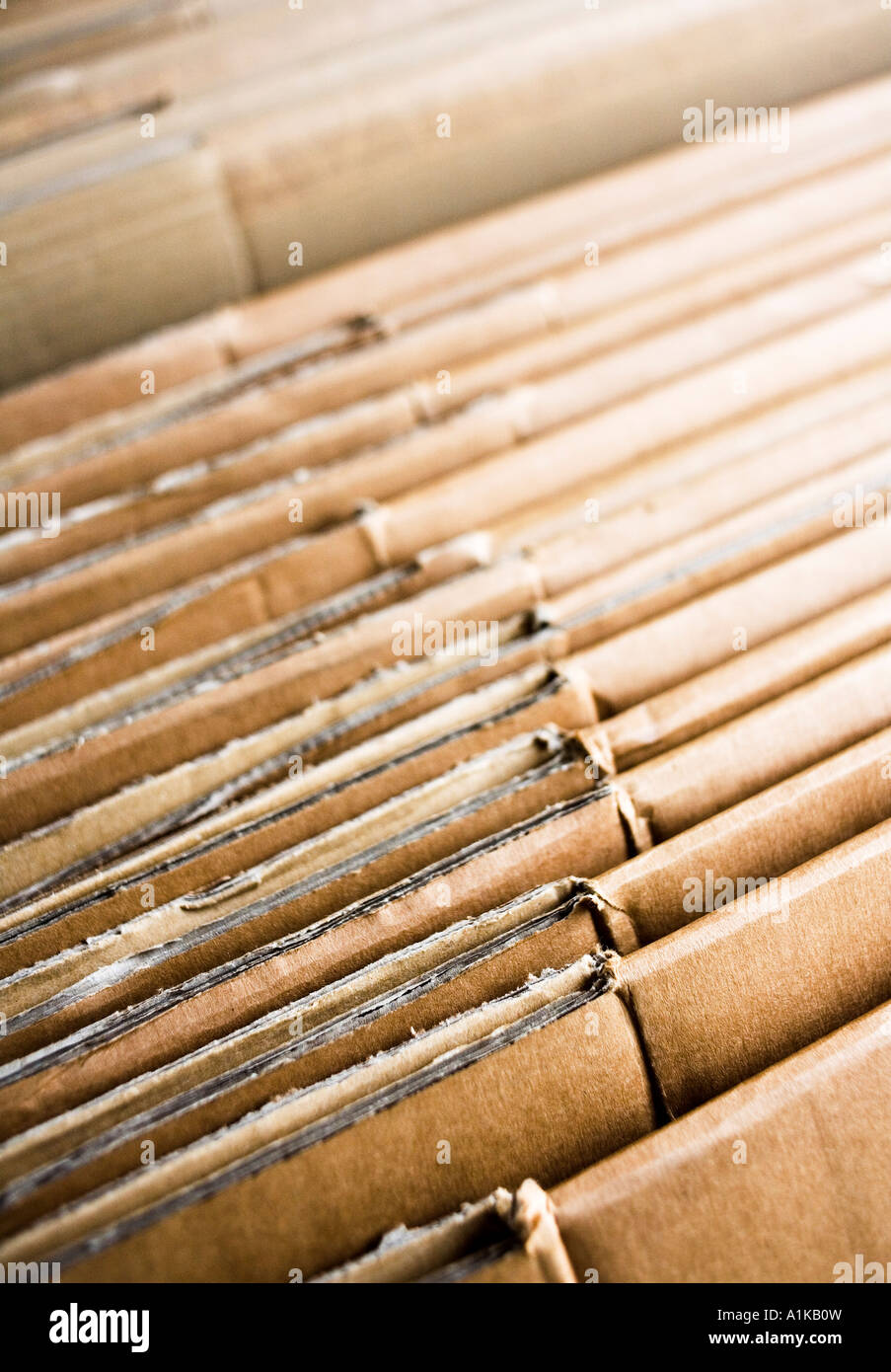 Folded packing cases Stock Photo - Alamy