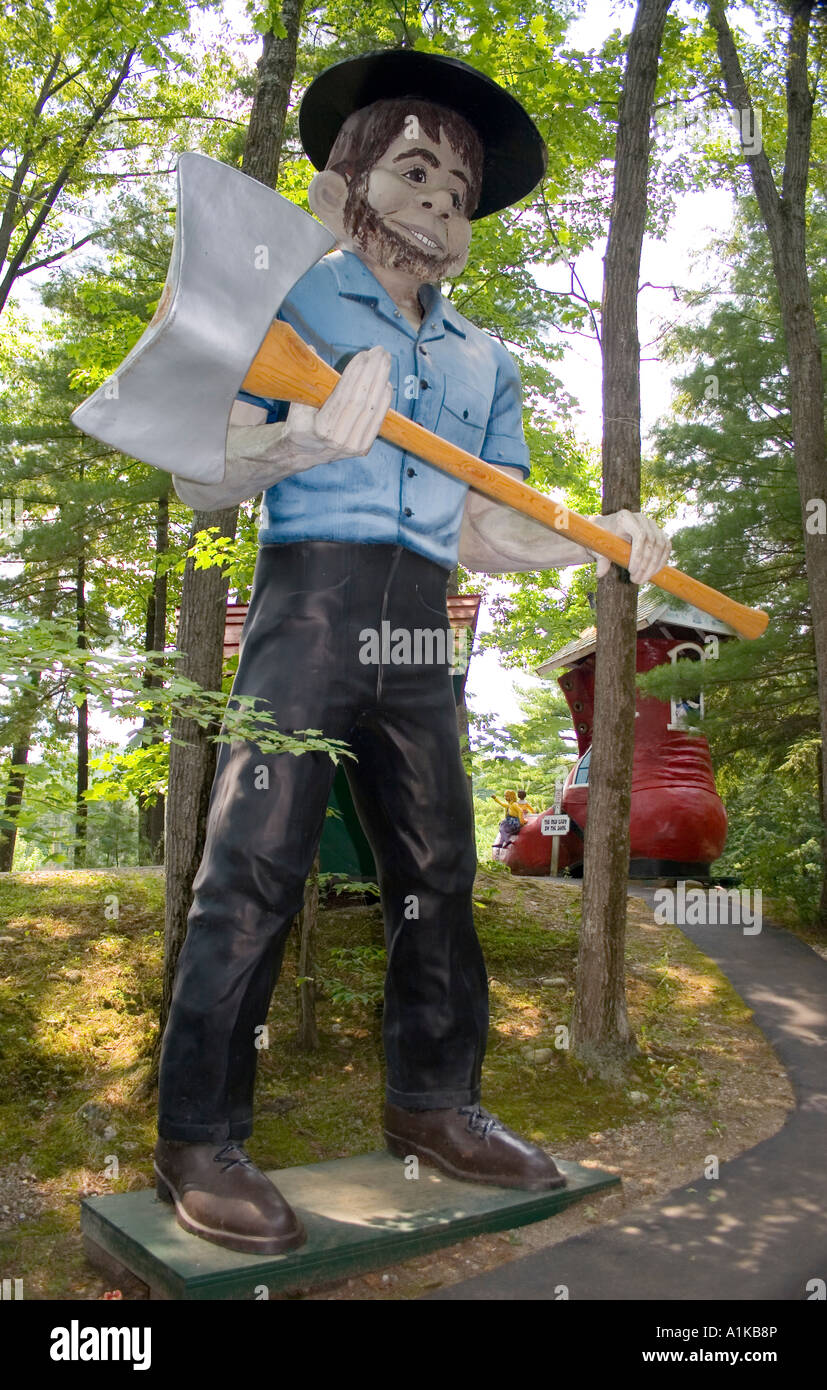 Muffler Man at Magic Forest in Lake George New York Stock Photo - Alamy