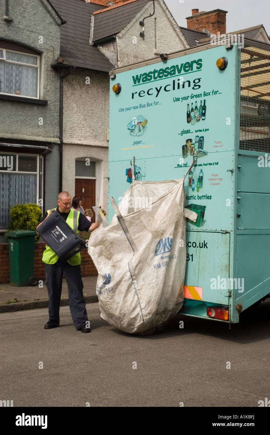 Waste Recycling Street Collection Stock Photo - Alamy