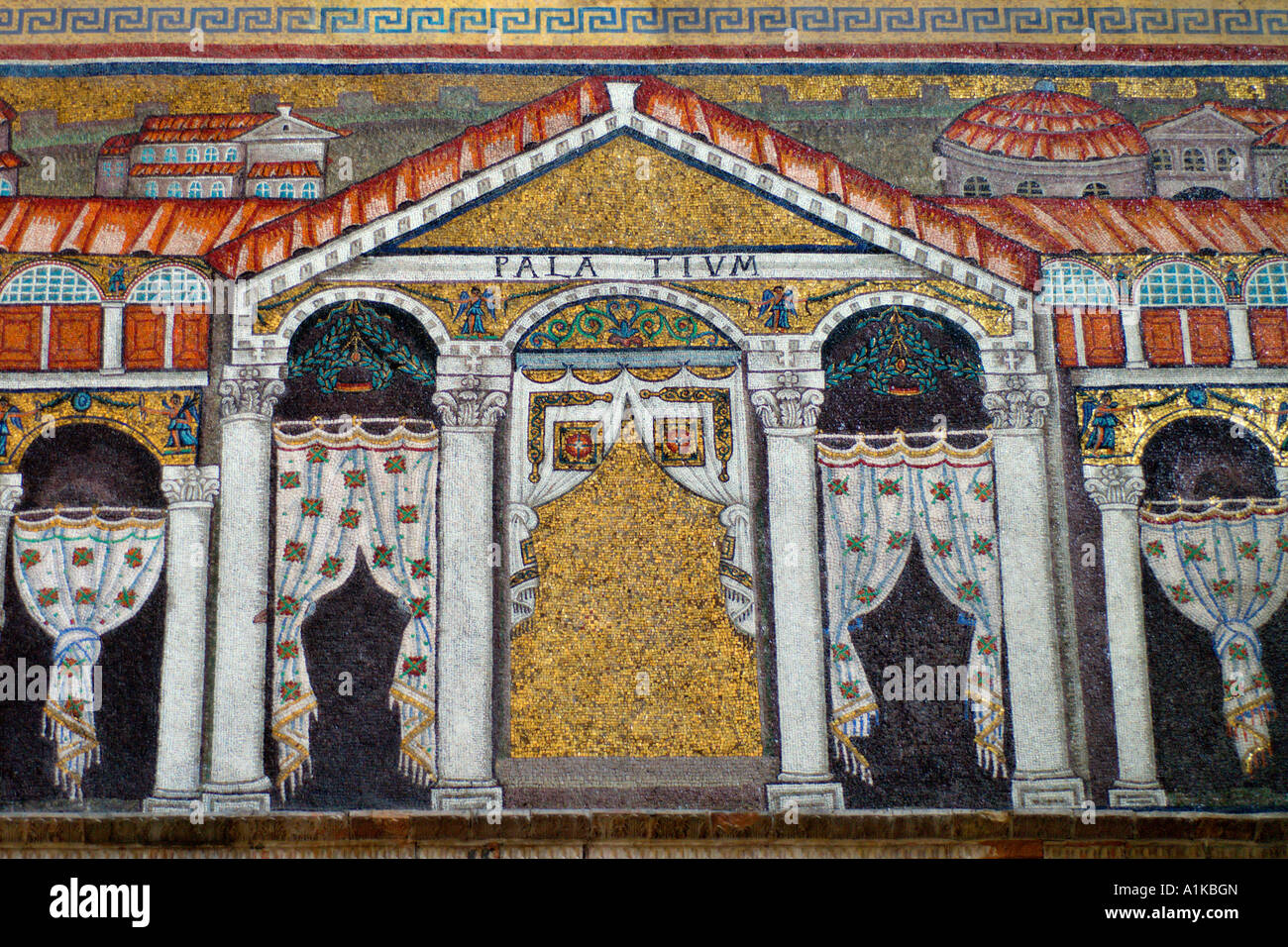 Ravenna Italy Emperor Justinian s palace 6th C AD mosaics in the ...