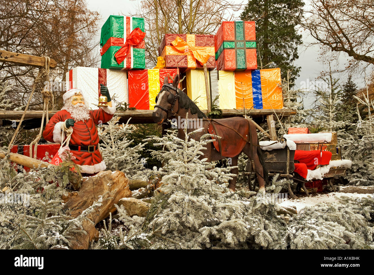 Santa Claus, Europa-Park Rust, Baden-Wuerttemberg, Germany Stock Photo ...