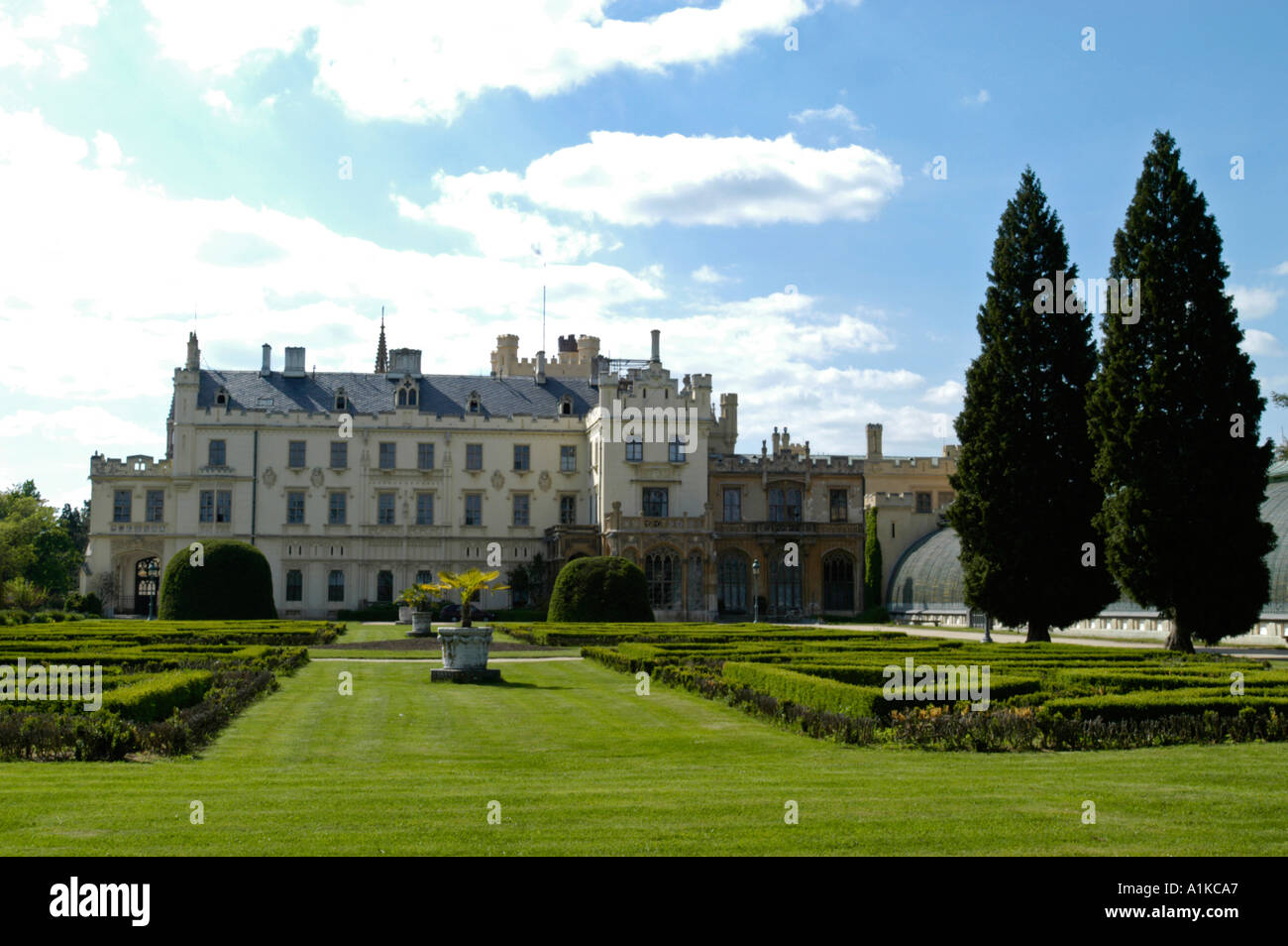 UNESCO World Heritage, Lednice, landscape garden Stock Photo - Alamy