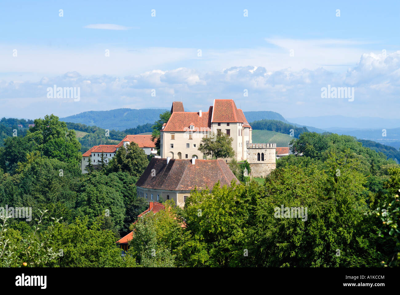 Seggau castle Styria Austria from Frauenberg Stock Photo - Alamy