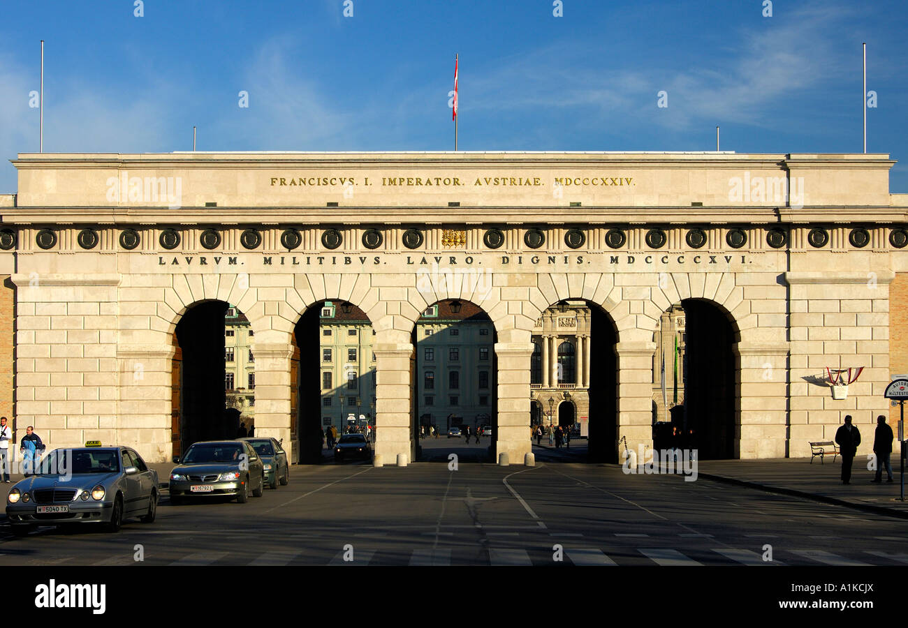 Gate to the Hofburg, Vienna, Austria Stock Photo - Alamy
