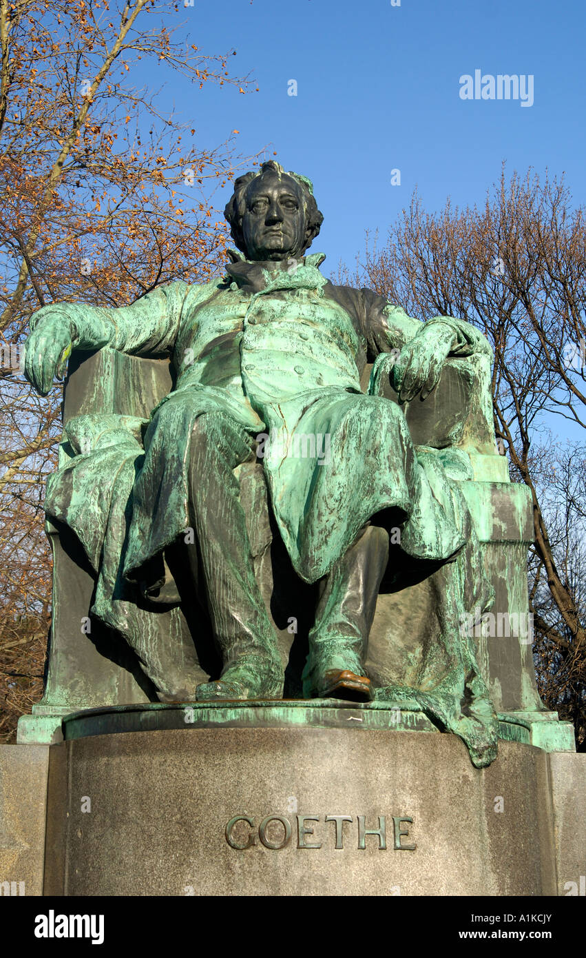 Goethe monument, Vienna, Austria Stock Photo - Alamy