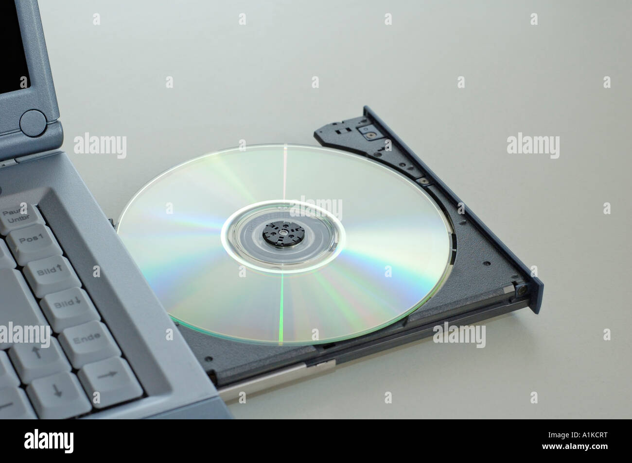 CD in Notebook Stock Photo - Alamy