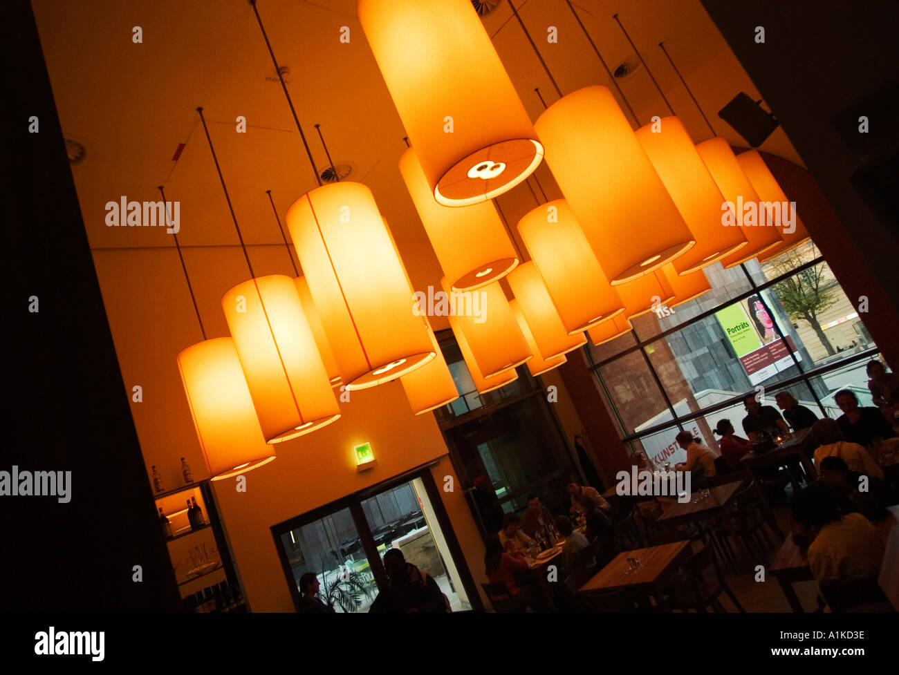 MQ, museums quarter Vienna, cafe Halle Stock Photo - Alamy