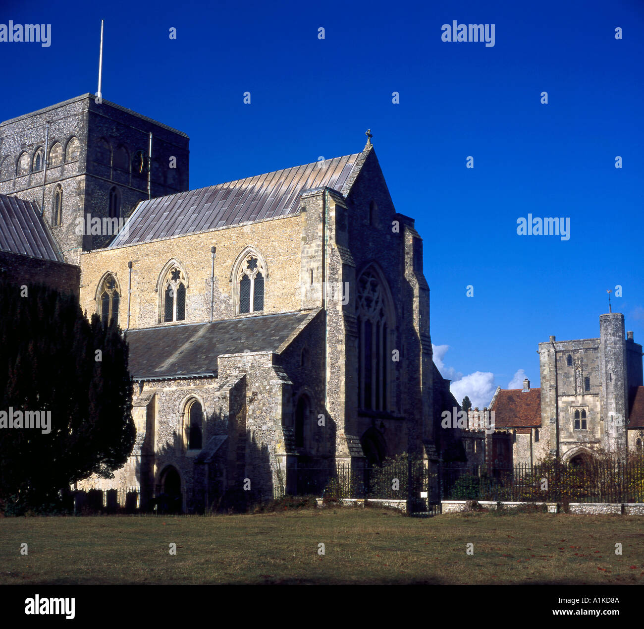 St Cross Abbey Winchester Hampshire Stock Photo - Alamy