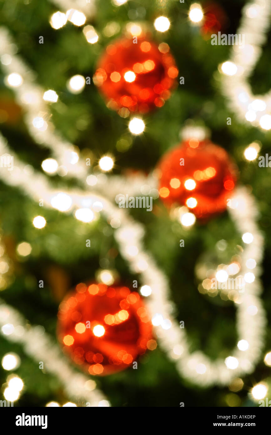 Christmas tree detail Stock Photo - Alamy
