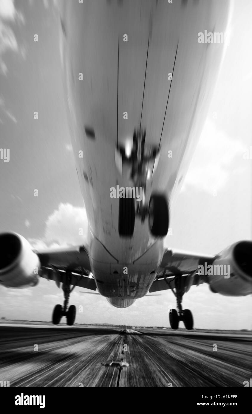 Airbus passenger aircraft landing on runway Stock Photo - Alamy Airbus passenger aircraft landing on runway Stock Photo - Alamy