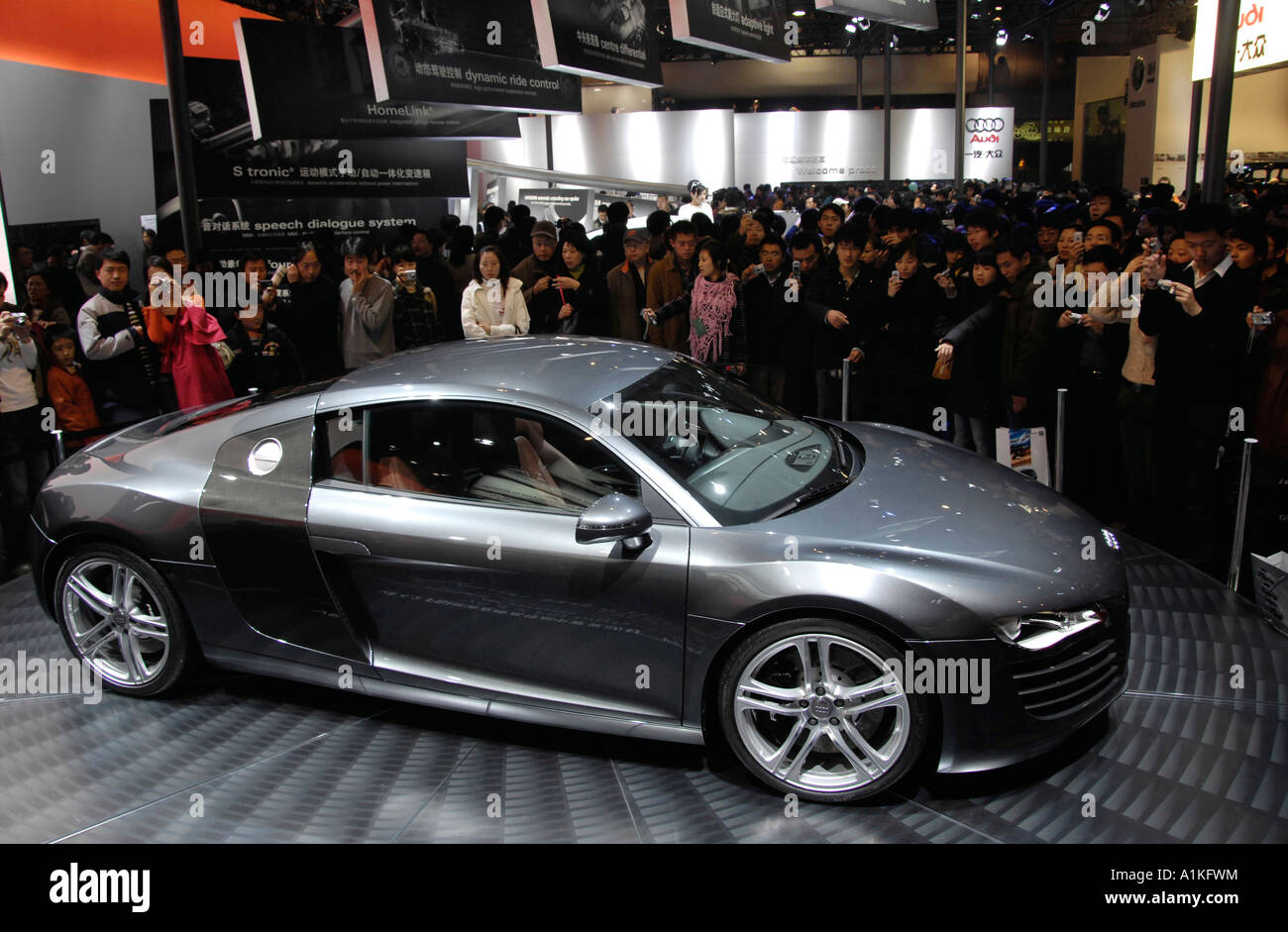 Audi R8 during the 2006 Beijing Auto 25 NOV 2006 Stock Photo - Alamy