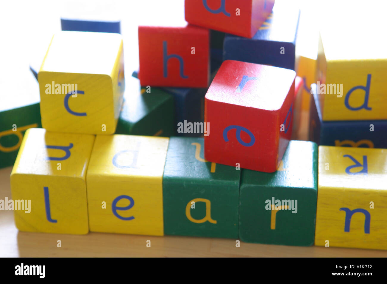 childrens building blocks Stock Photo - Alamy