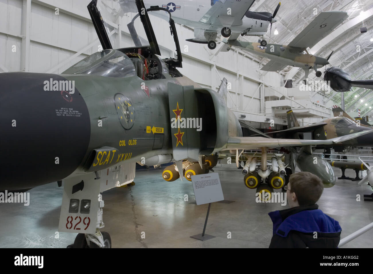 An F-4 Phantom Aircraft in the National Museum of the United States Air ...