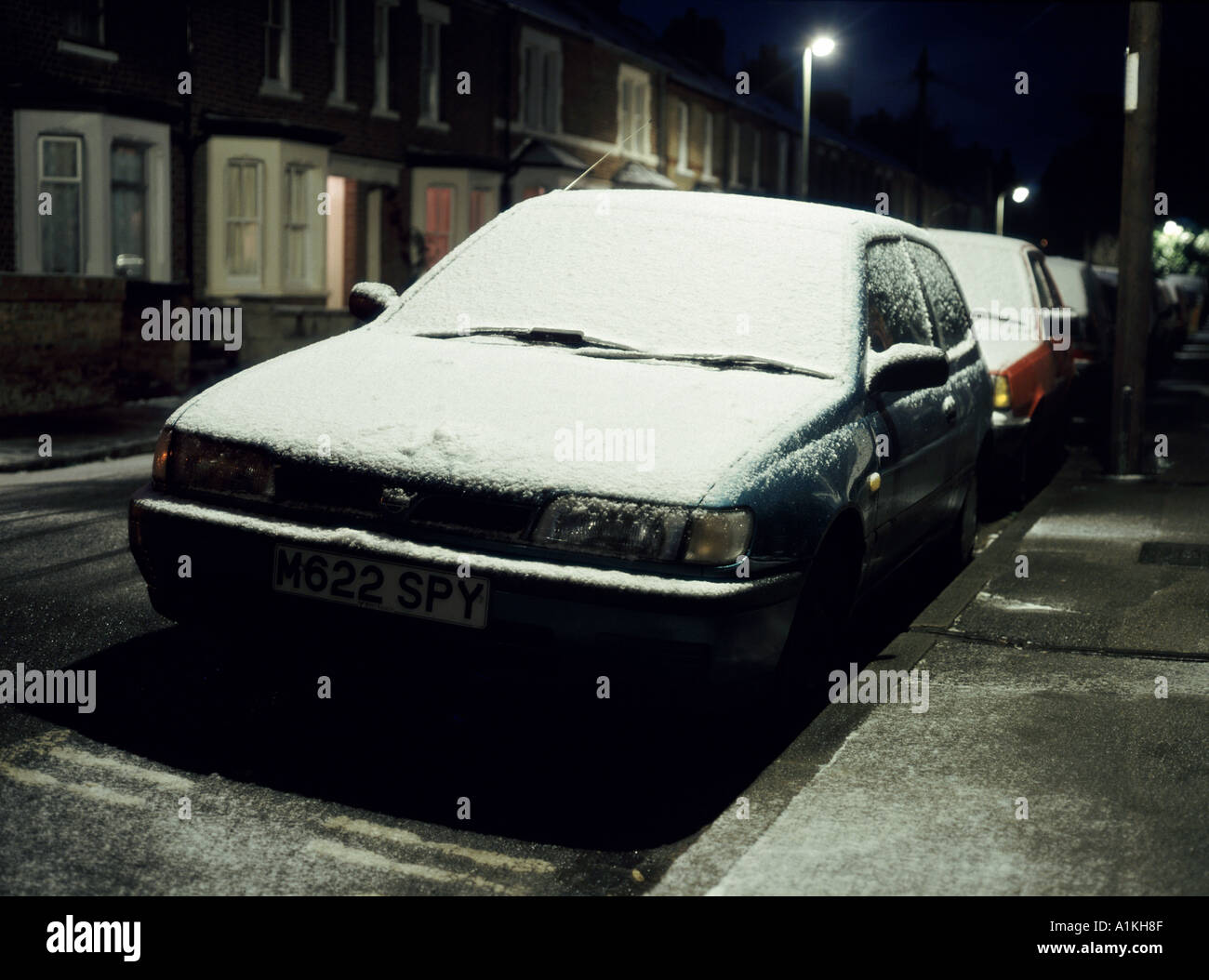 Car in snow Stock Photo - Alamy