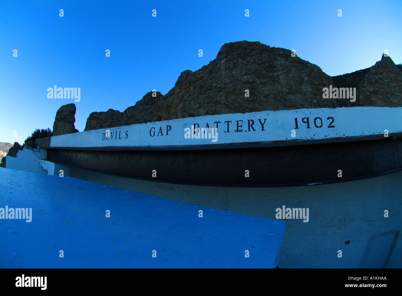 devils gap battery 1902 gibraltar Stock Photo - Alamy