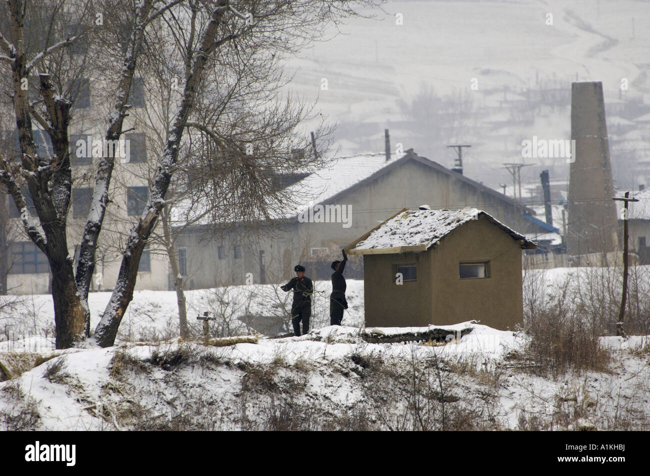 China DPRK border 28 Nov 2006 Stock Photo - Alamy