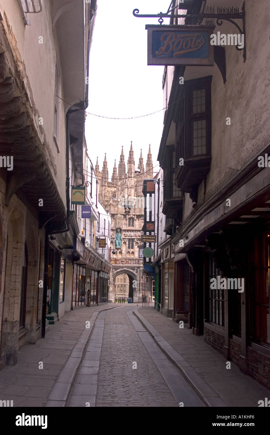 Canterbury Cathedral Kent christchurch gate mercery lane lead to the ...