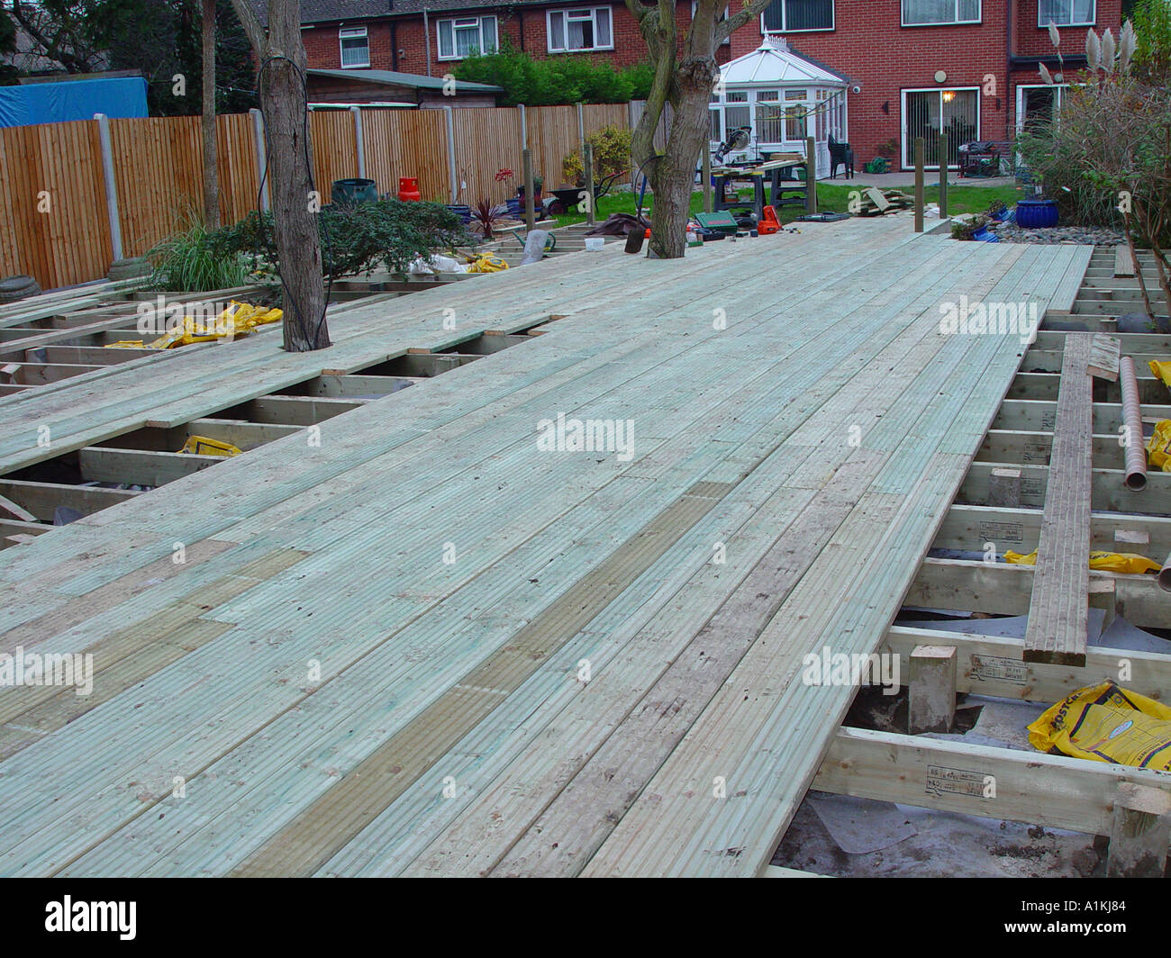 Decking construction deck boards hi-res stock photography and images ...