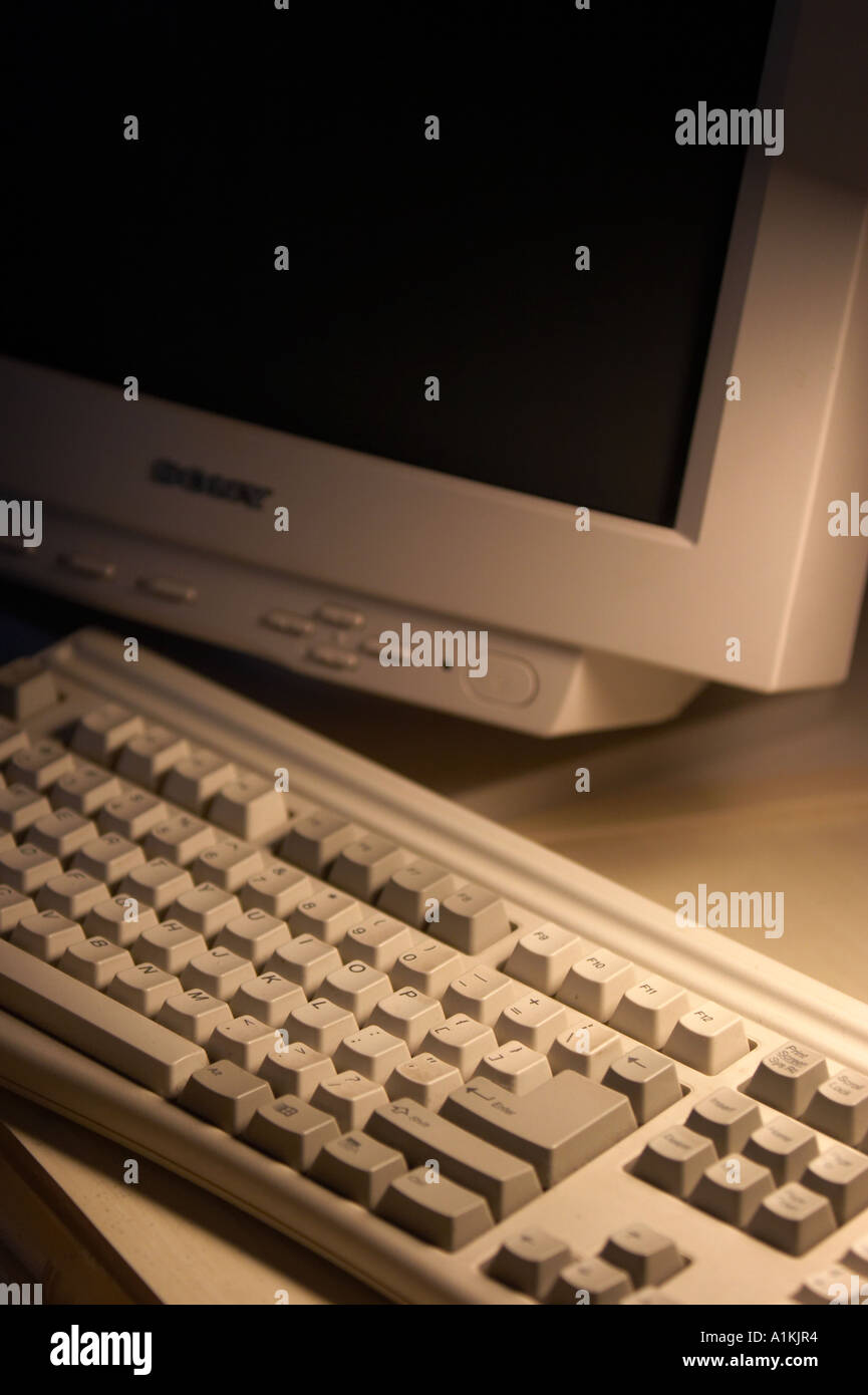 A computer workstation Stock Photo - Alamy