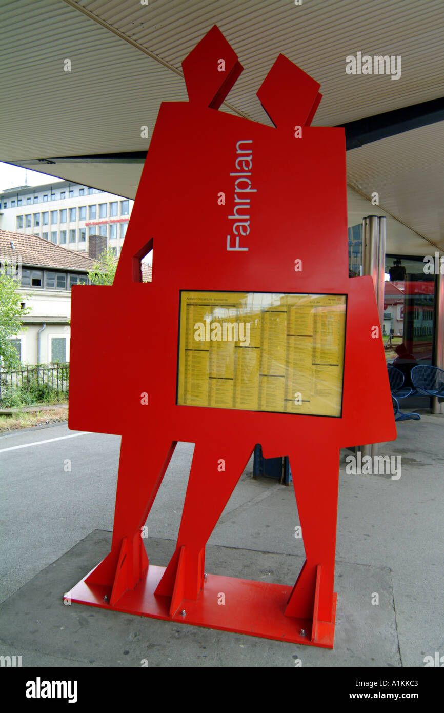 hannover hanover fahrplan timetable german train station Stock Photo ...