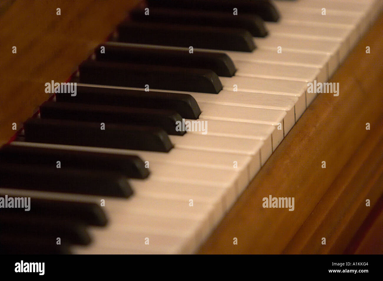 Piano keyboard up close Stock Photo - Alamy