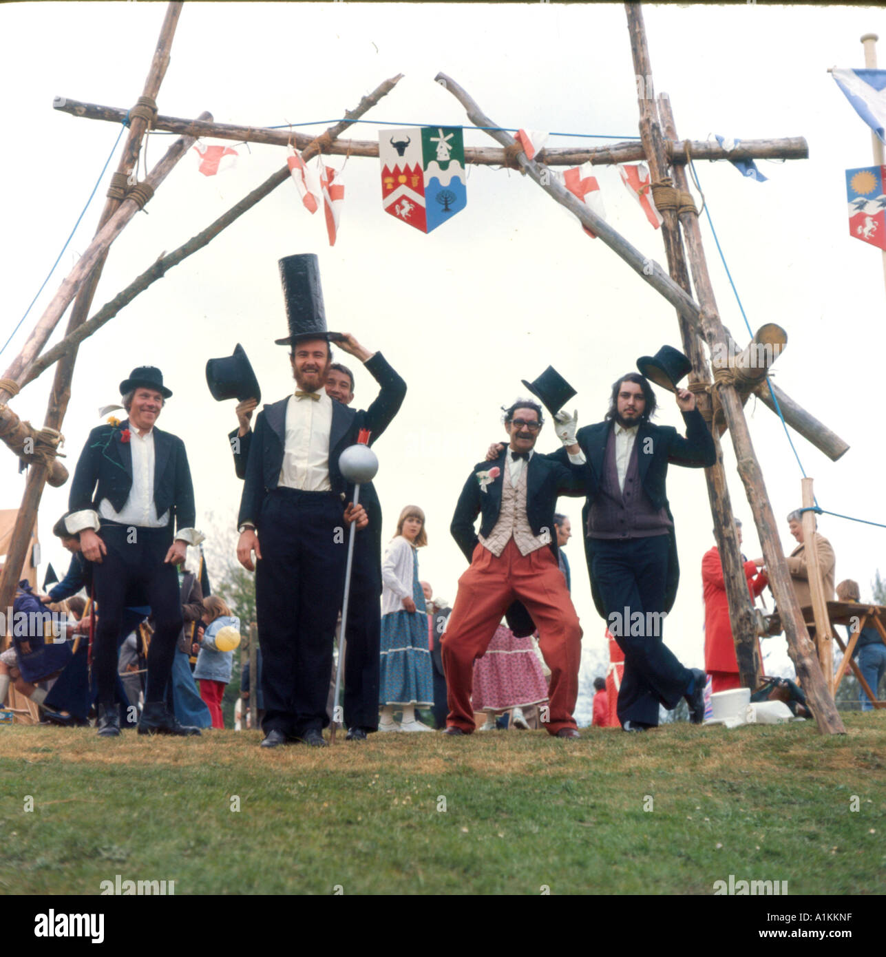 MEN IN FANCY DRESS,VILLAGE FETE,KENT,ENGLAND,19703 Stock Photo - Alamy