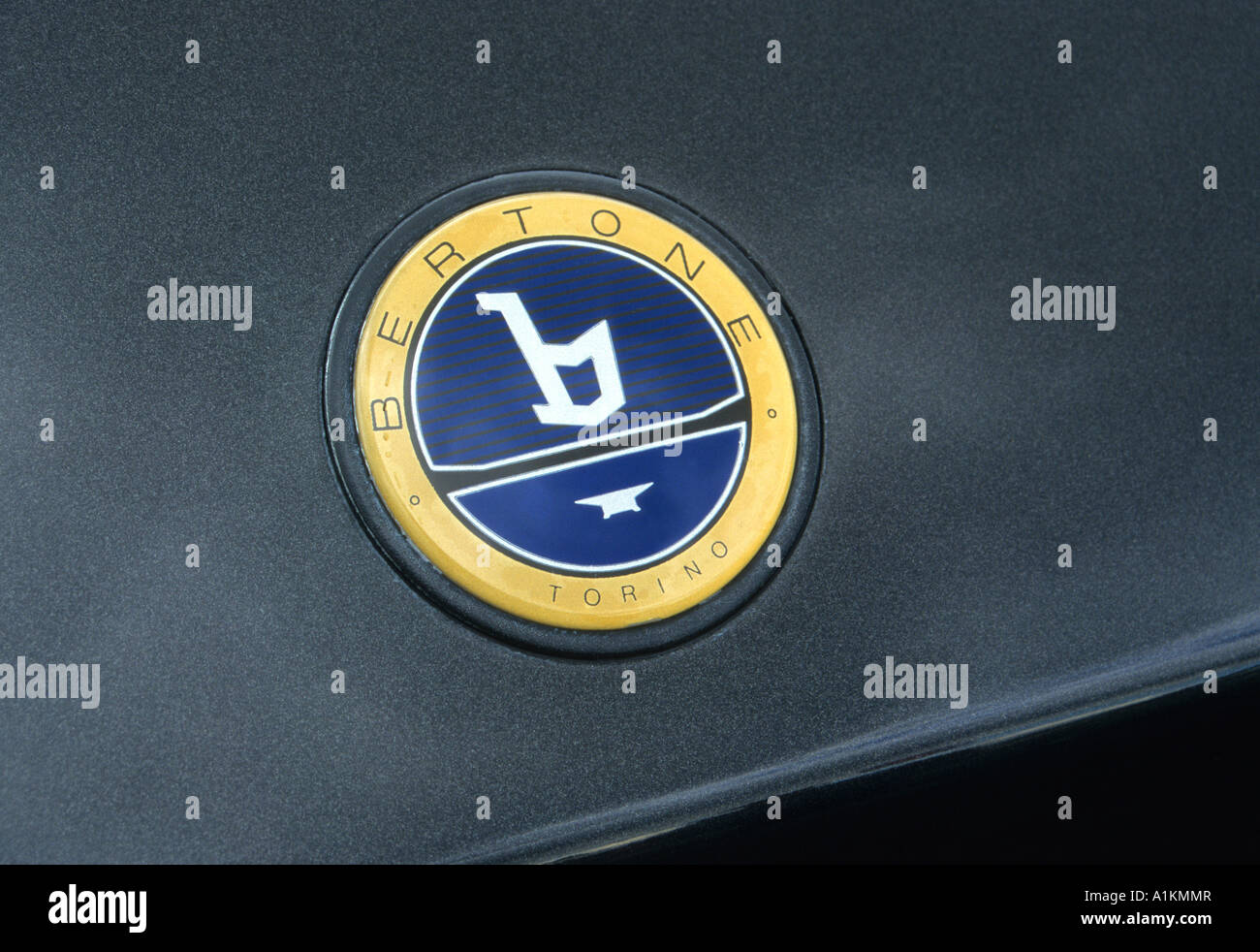 Bertone car badge. Fiat Stock Photo - Alamy