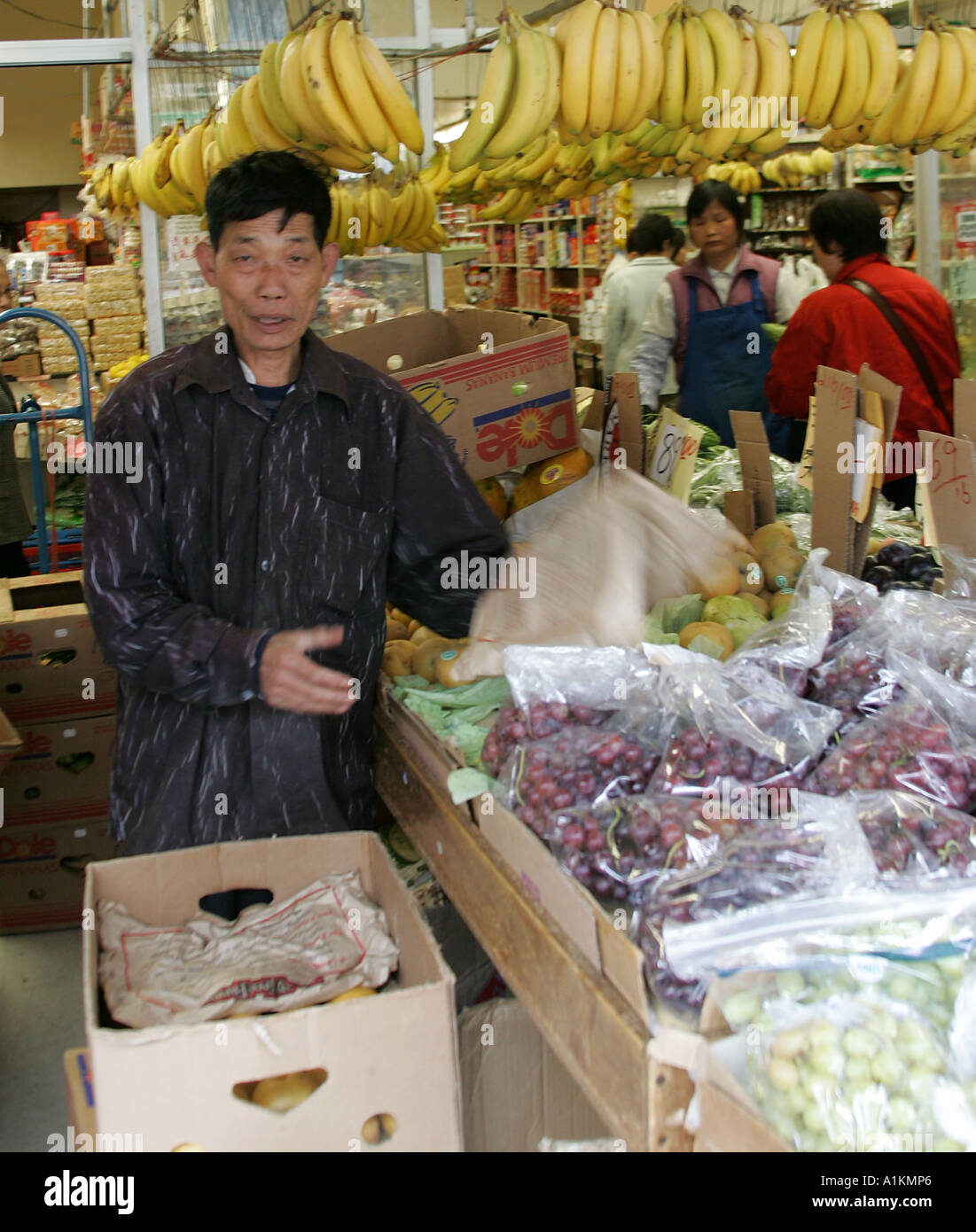 CHINESE MAN ON STREET ,CHINATOWN,SAN FRANCISCO,CALIFORNIA,USA Stock ...