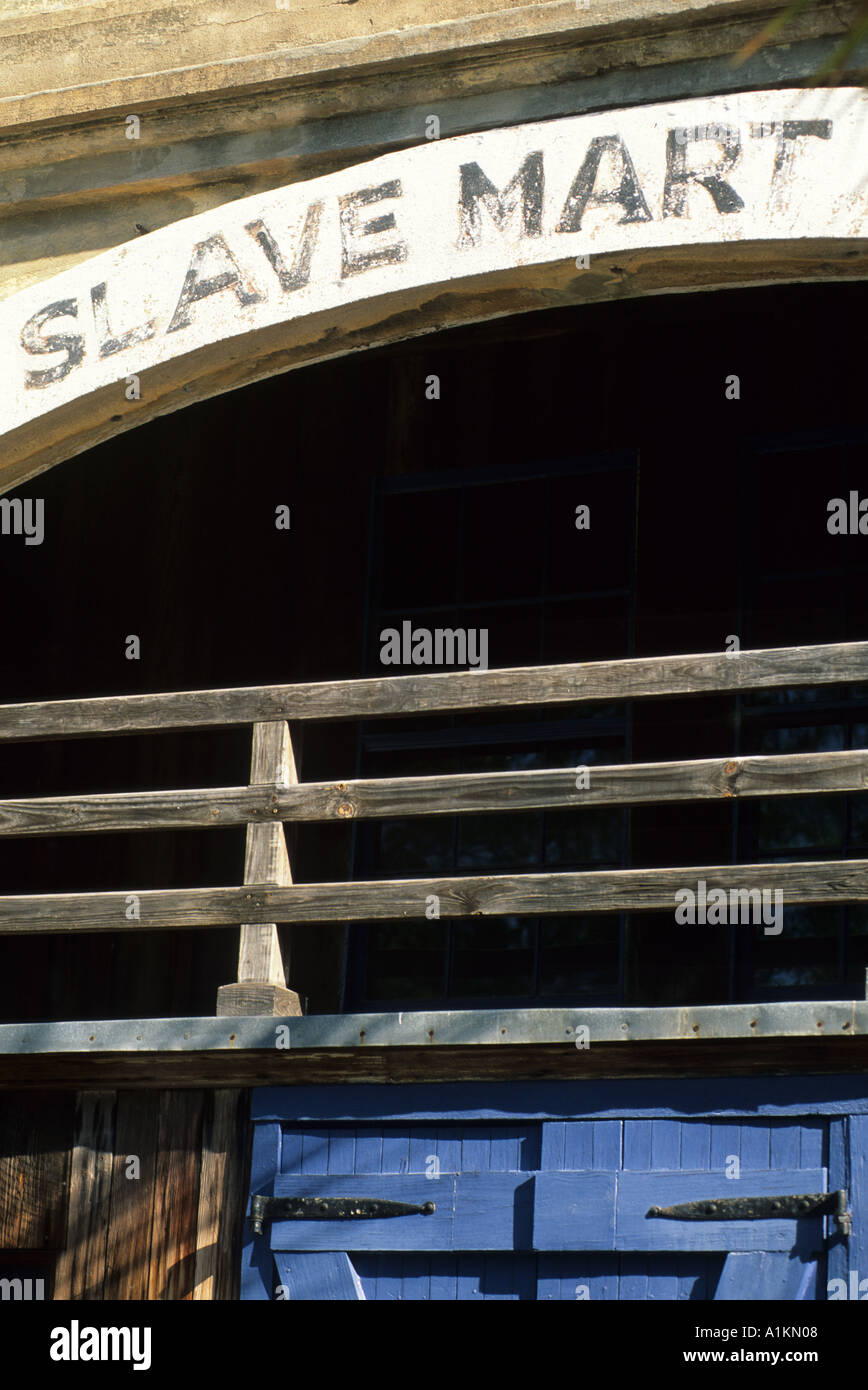 Old Slave Mart sign on building Charleston South Carolina from the ...