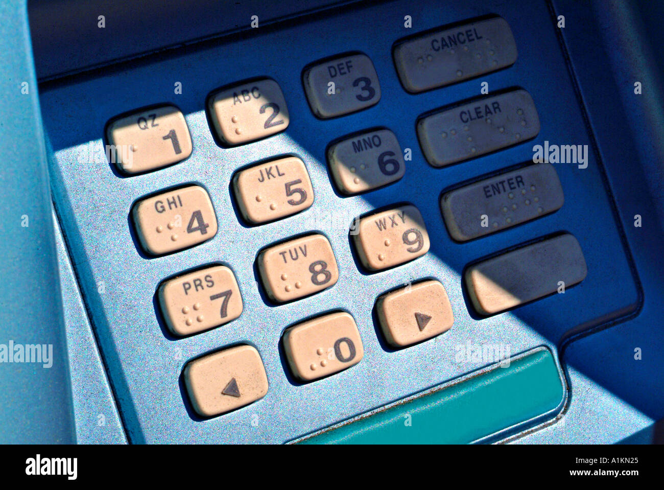 keypad on atm machine Stock Photo - Alamy